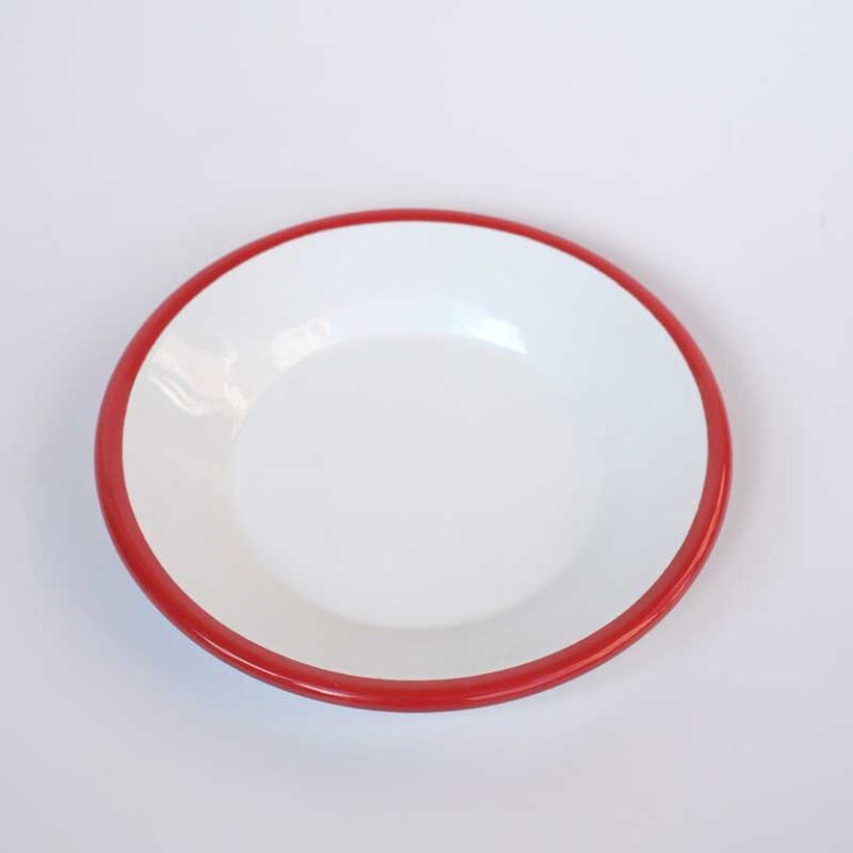 Enamel Service Plate 21 cm RedEnamel Service Plate 21 cm Red | Enamel ...